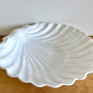 Extra Large White Pearlescent Plastic Bowl White Sea Shell - Etsy