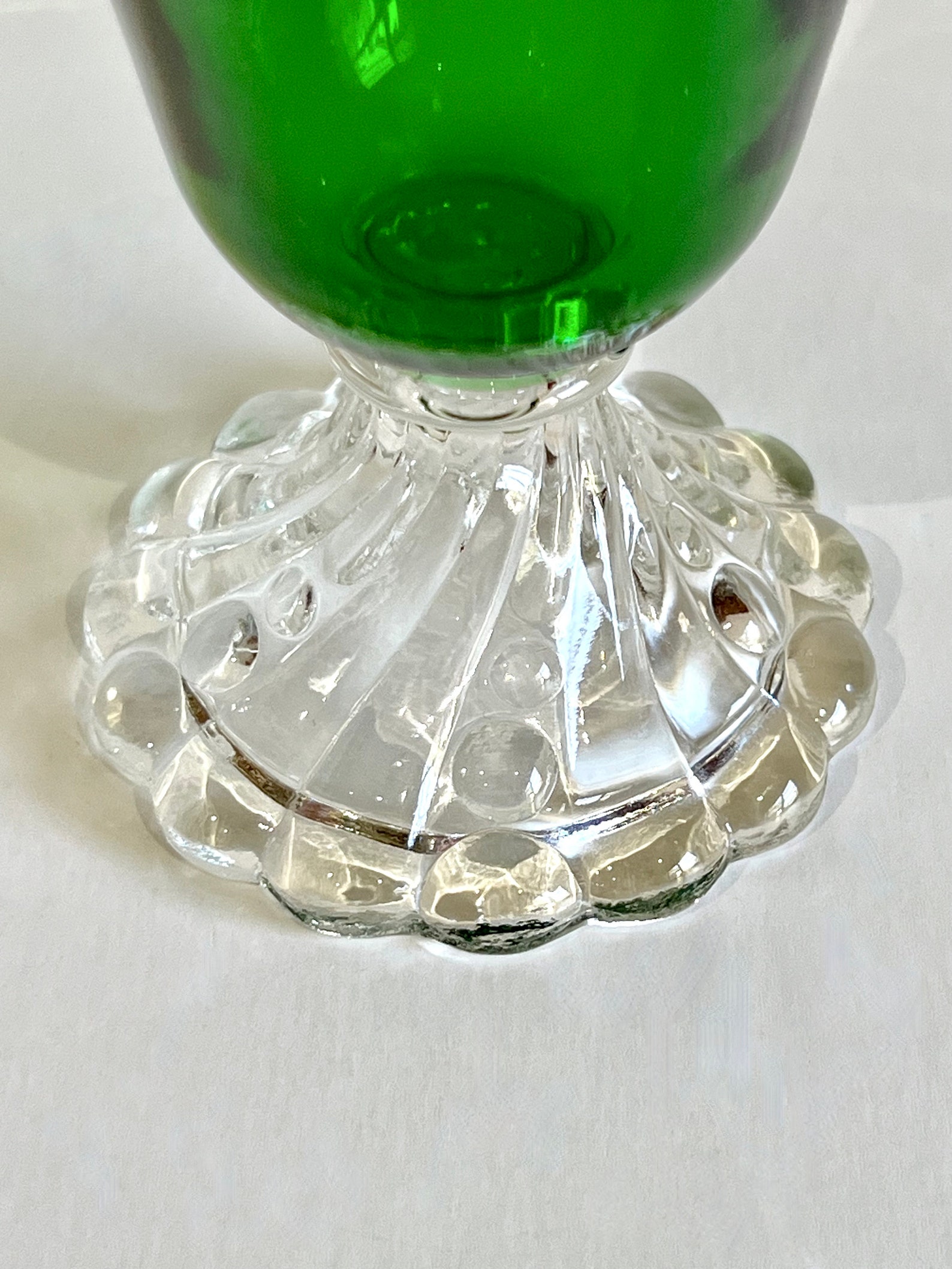 Vintage Green Depression Glass Goblets, Set of 6, Anchor Hocking - Etsy