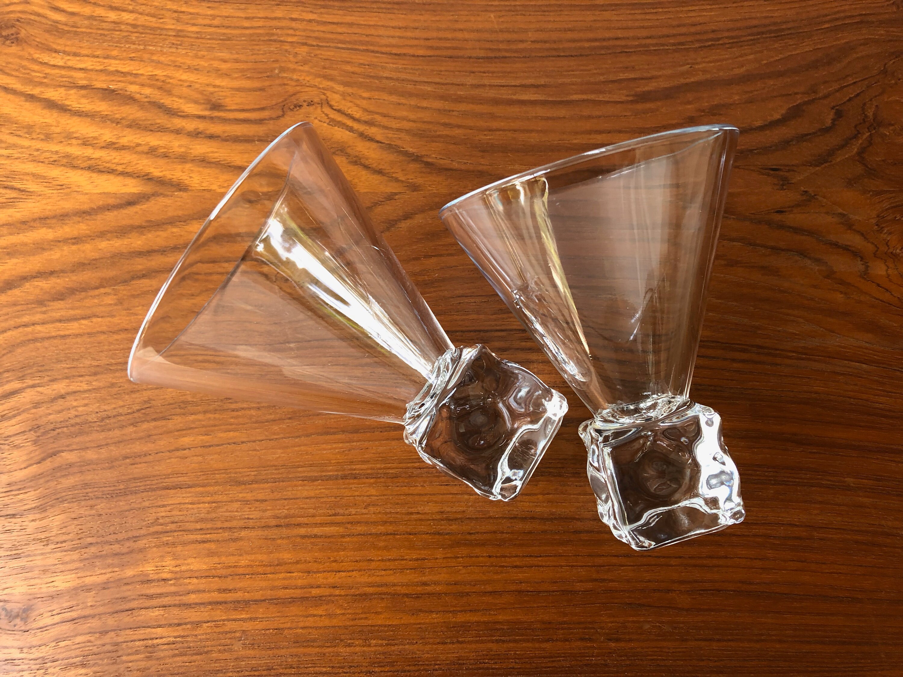 Vintage Disaronno Melting Ice Cube Base Martini/cocktail Glasses Set of ...