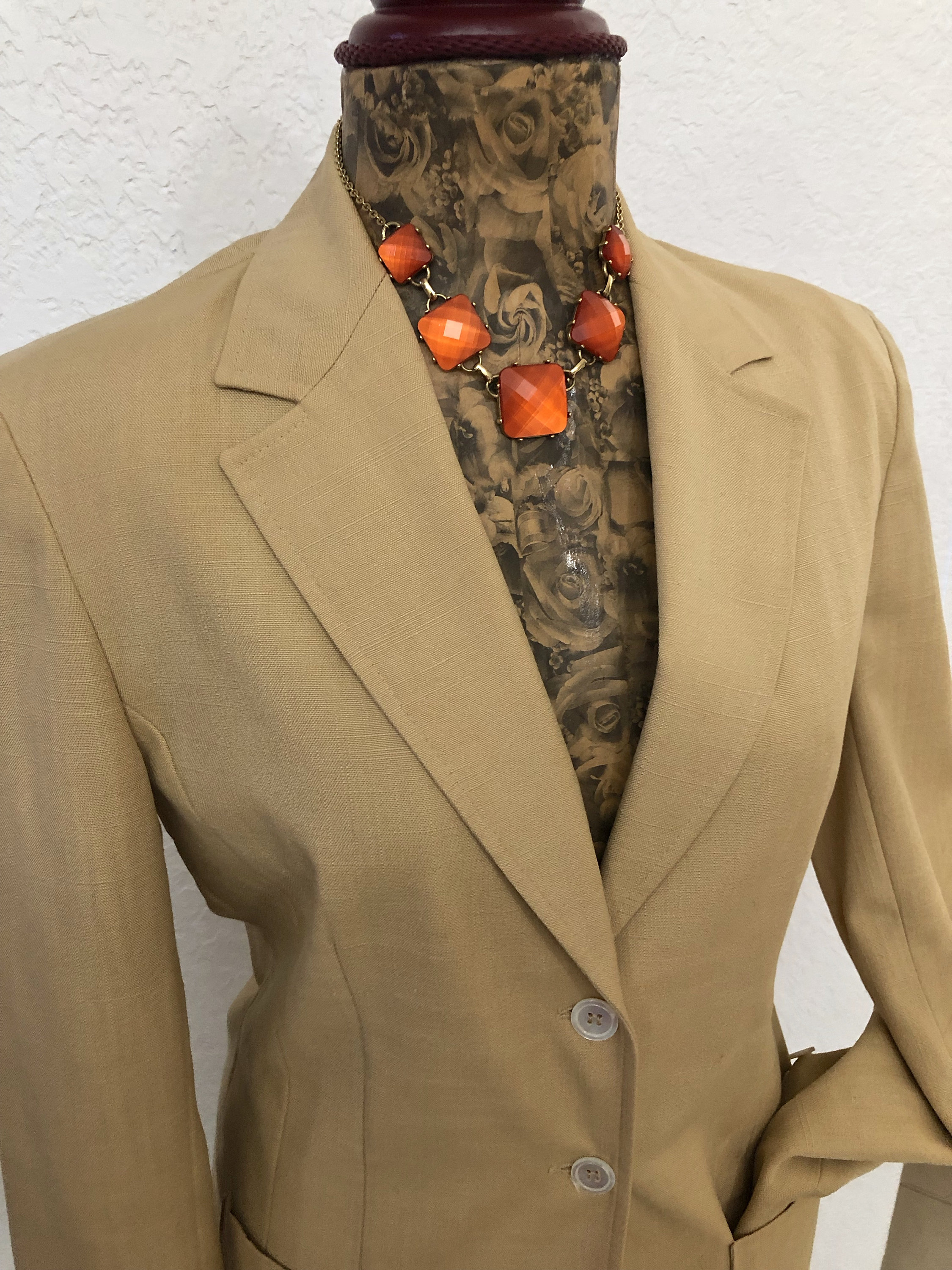 70s Women's Vintage Tan Blazer Country Sophisticates | Etsy