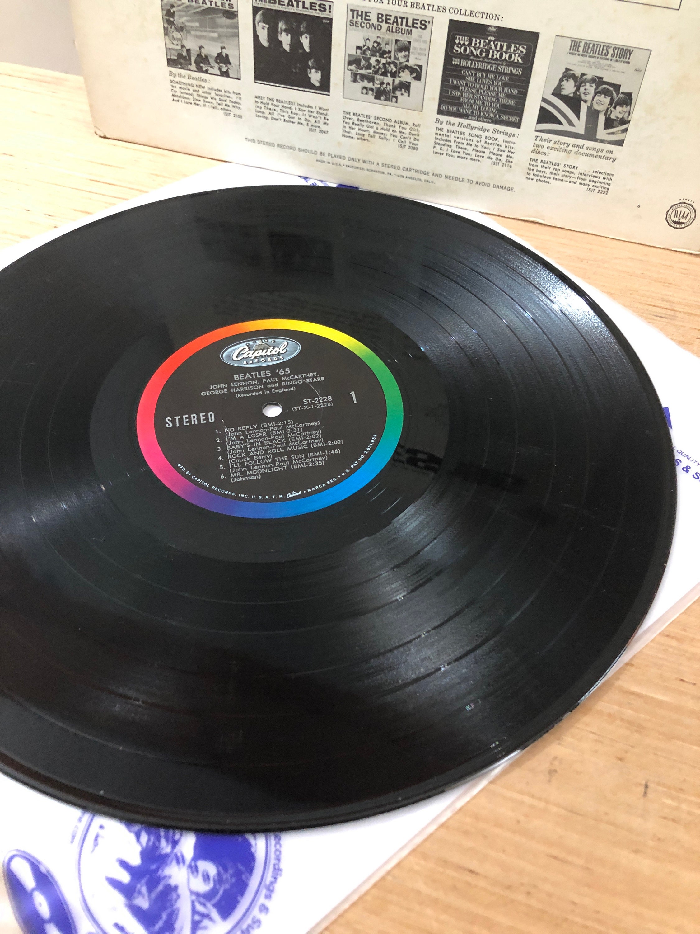 Vintage 1964 Vinyl LP Record Beatles '65 the Beatles - Etsy