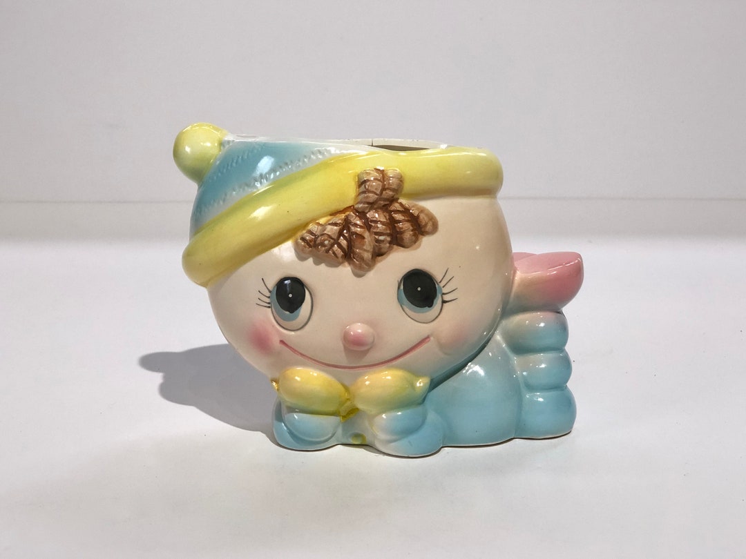 Vintage Baby Planter Nursery Decor Baby Accessories Vintage Glazed ...