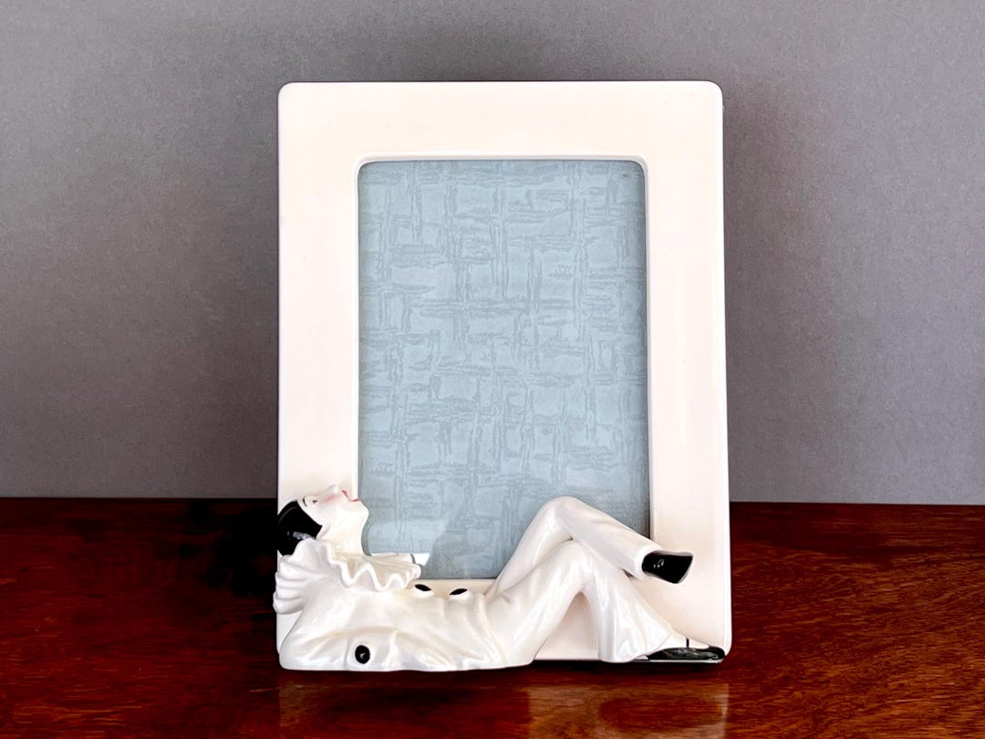 Vintage Pierrot Ceramic Frame Taste Setter Sigma Collectible Glazed ...