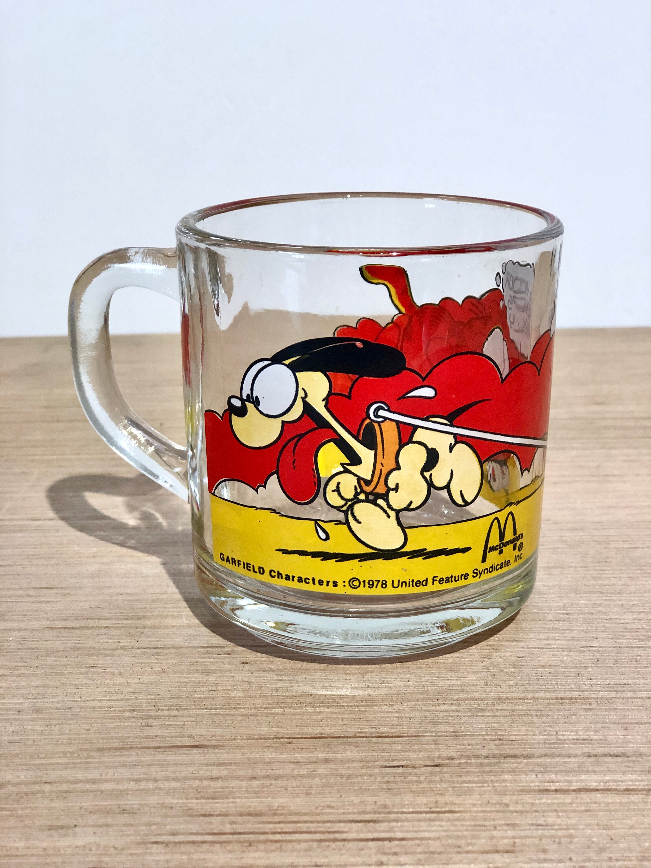 Rare Collectible Garfield Characters Mcdonald's 1978 Clear | Etsy