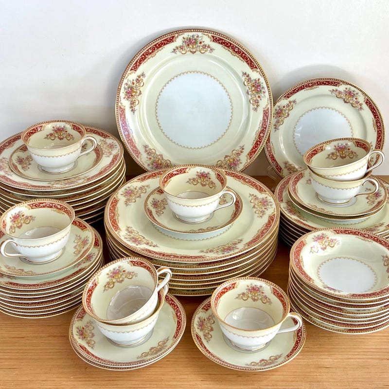 Antique China Dinnerware Sets - Etsy