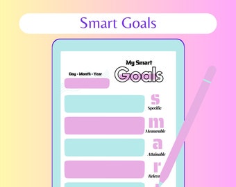 Smart Goals Planner Etsy
