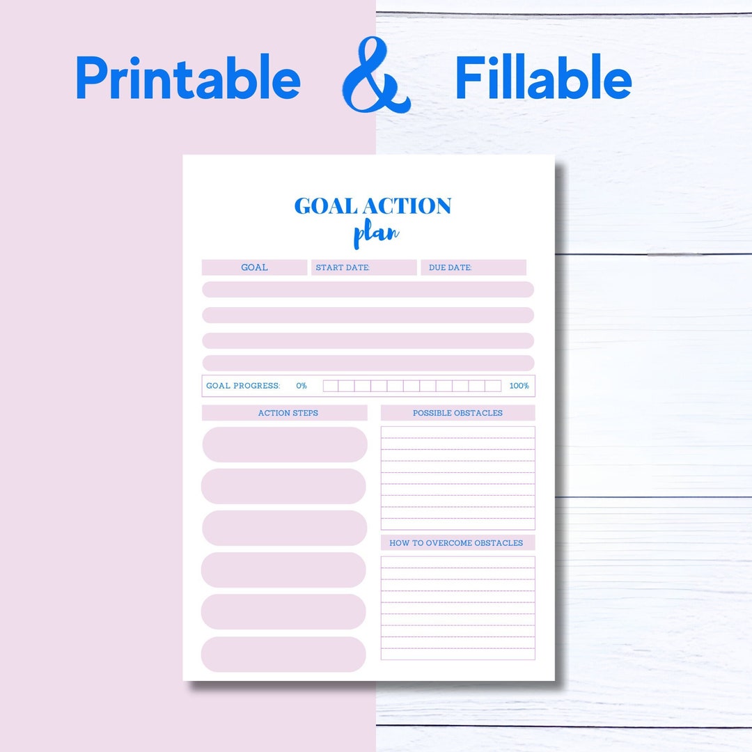 Goal Planner Bundle | Goal Action | Goal Tracker | Goal Setting ...