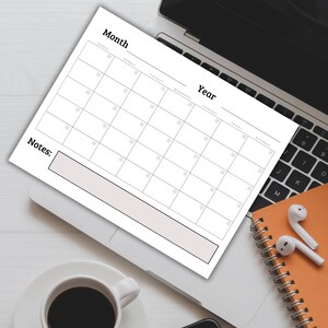 Calendar Undated Blank Calendar Template Printable Blank Calendar ...