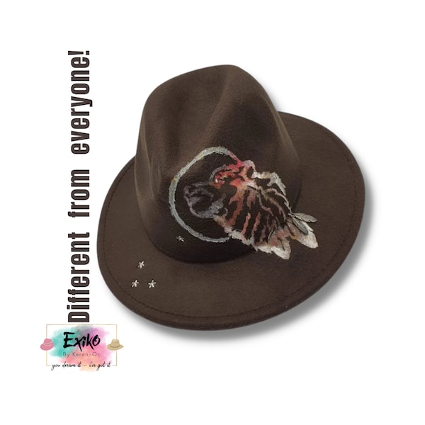 Wolf Fedora - Etsy