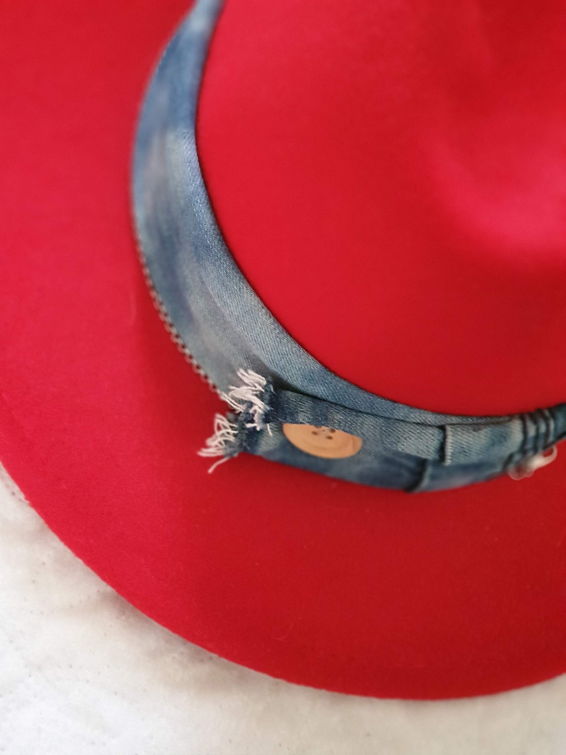 Women Red Hat, Red Fedora Hat for Women, Funky Wool Hat, Felt Hats ...