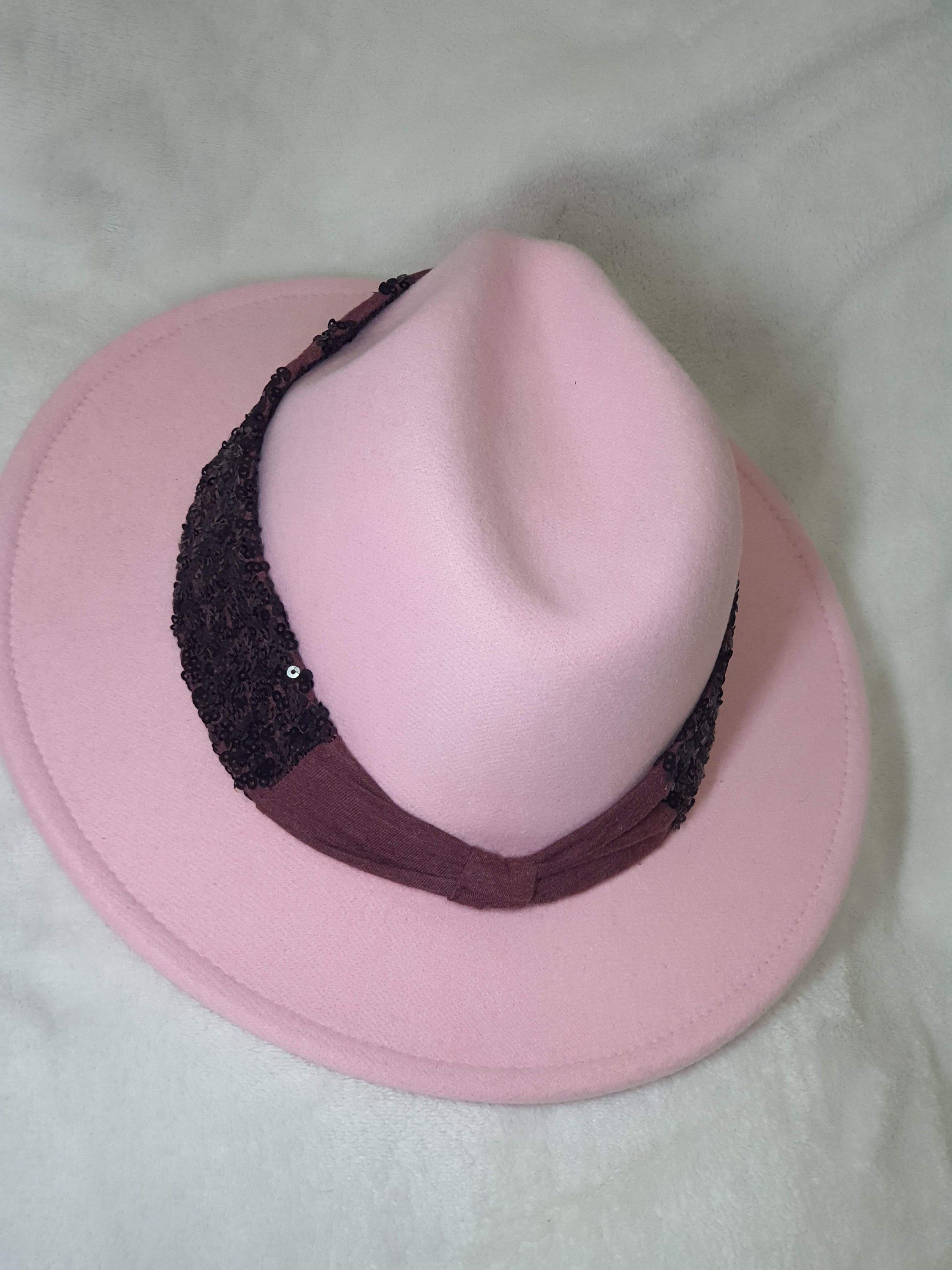 Pink Fedora Hat for Women Pink Wool Hat Felt Hat for Woman - Etsy