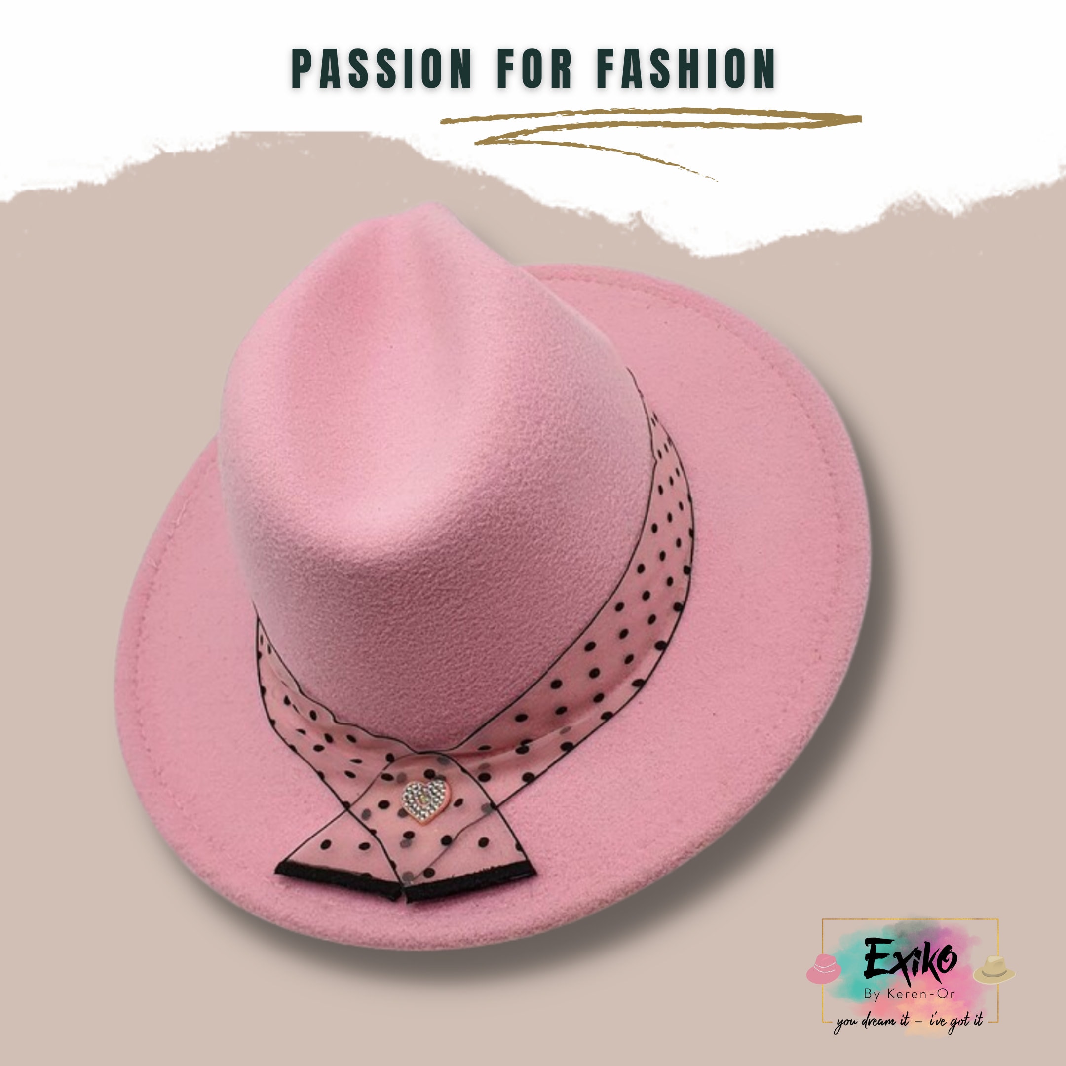 Pink Fedora, Hat for Women, Pink Fedora Wool Hat, Felt Hat for Woman ...