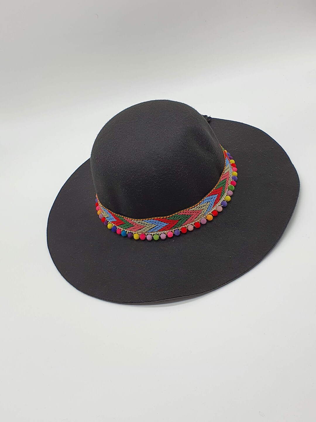 Black Girls Felt Hat, Boho Girl Hat, Quirky Hat for Little Girl, Kid's ...