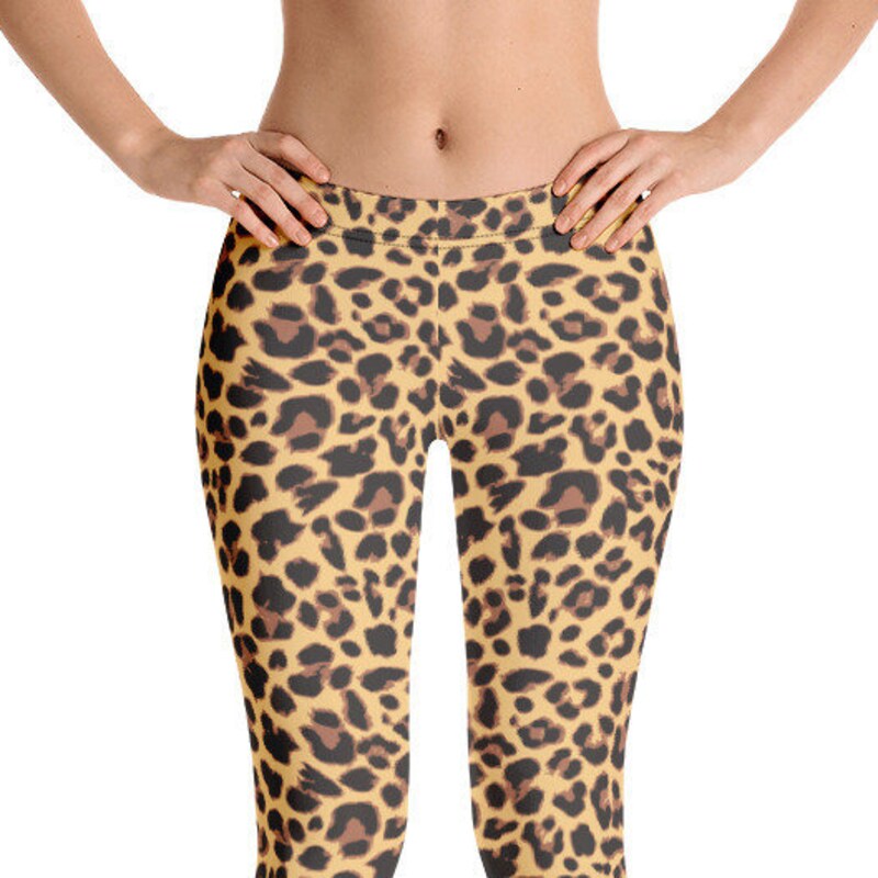 Leopard Yoga Pants - Etsy