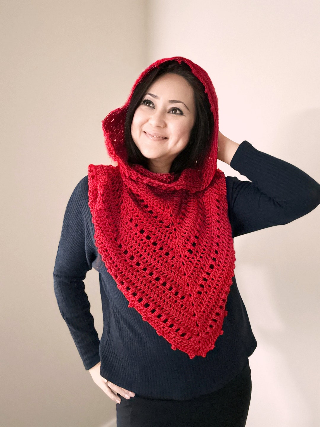 Crochet Cowl Hoodie PDF Pattern, Beginner Friendly, Winter, Fall ...