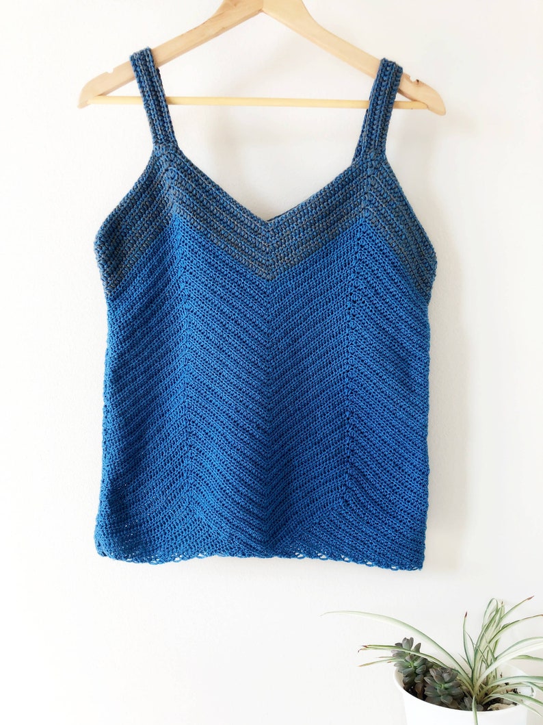 Crochet Tank Top PDF Pattern/ Crochet Chevron Top/ Crochet - Etsy