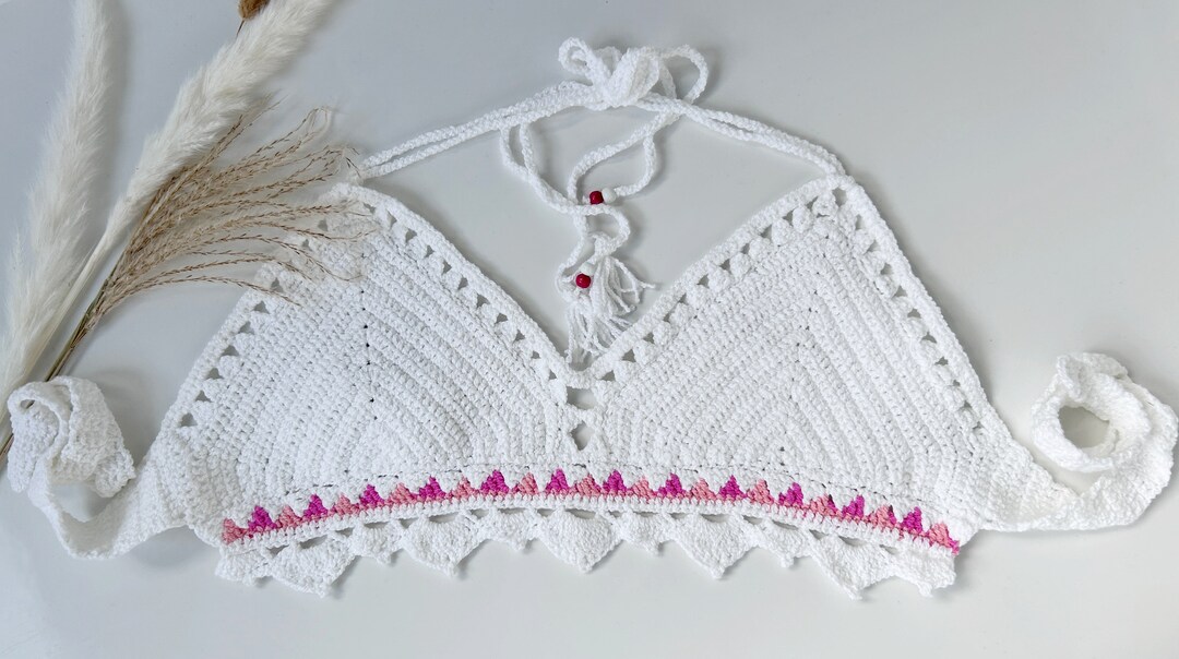 Crochet Bikini Top Pattern Arielle Bralette Crochet Top Crochet ...