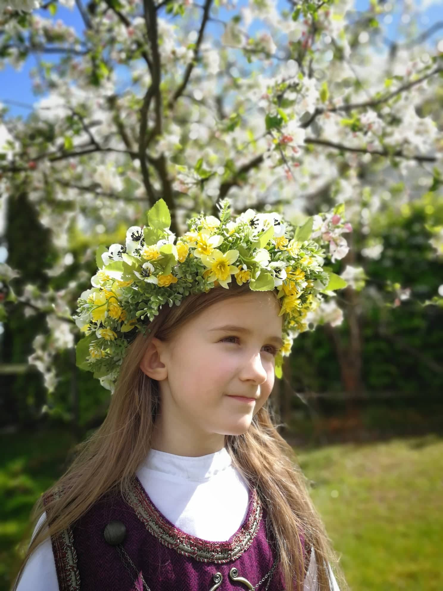 Rich Wildflower Crown for Folk Events, Midsummer Festival, Wedding ...