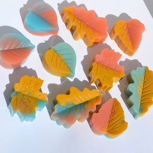 Leaves Soap Set 7, Autumn Soap Leaf Shaped Soap Thanksgiving Mini Gifts ...