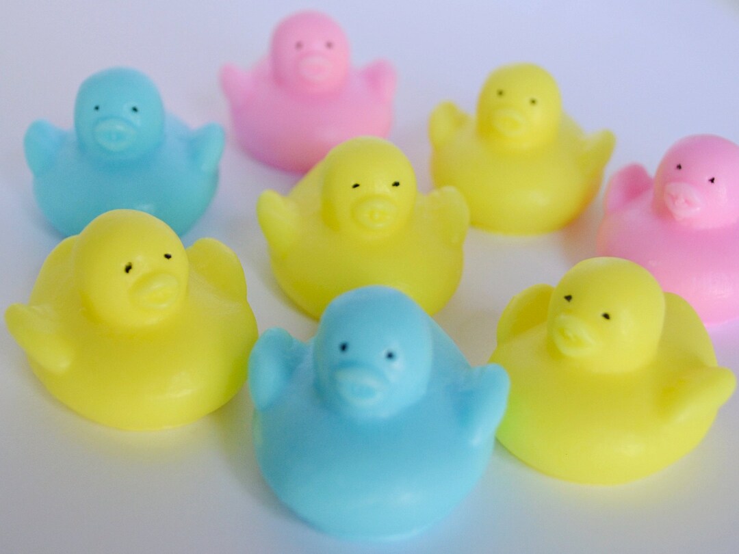 DUCK SOAP SET, Rubber Ducky Soap, Baby Shower Favors, Kids Mini Soaps ...