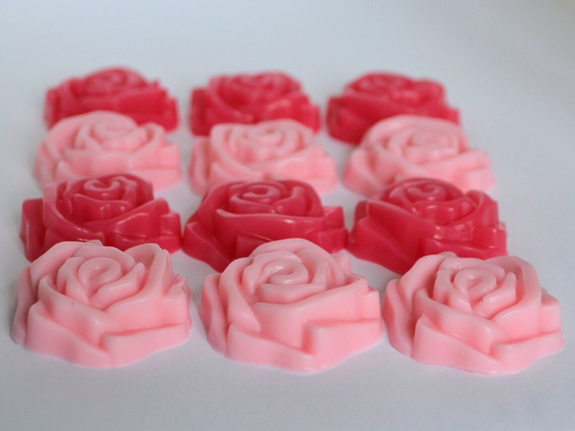 ROSE PARTY FAVORS - 12 Rose Soaps - Wedding Party Favors, Baby Shower ...