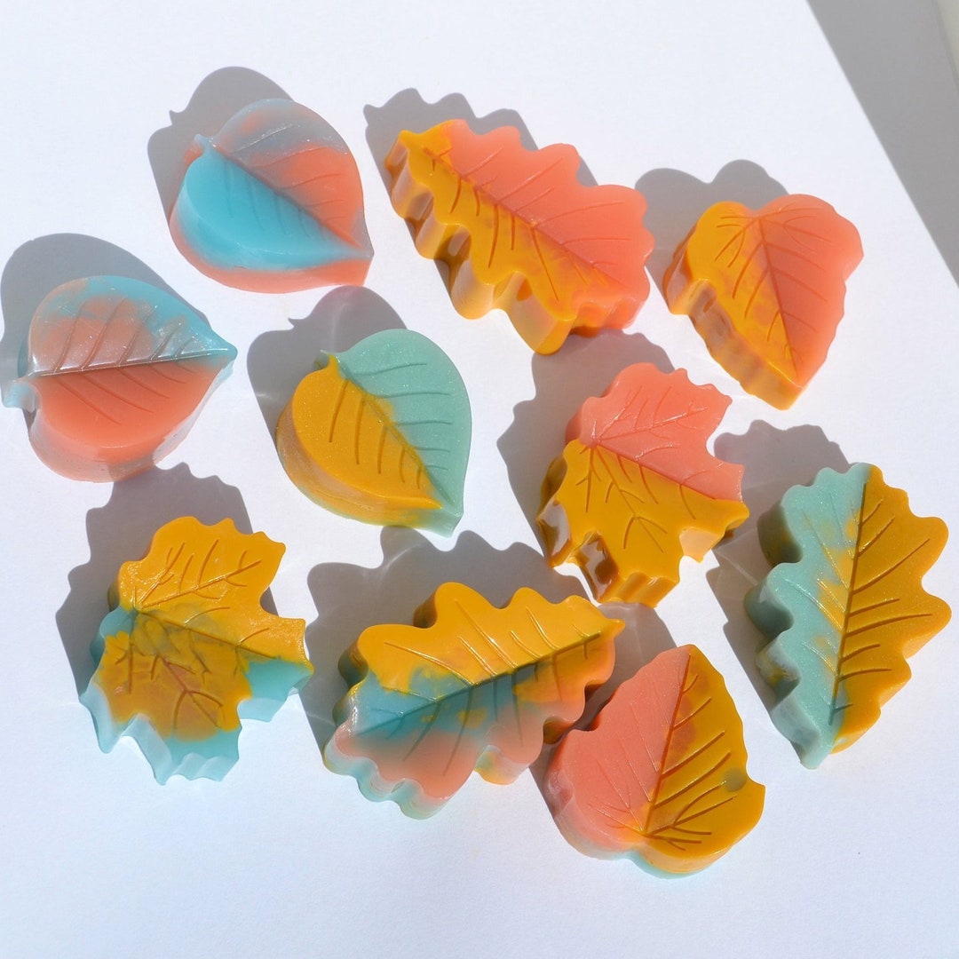 Leaves Soap Set 7, Autumn Soap Leaf Shaped Soap Thanksgiving Mini Gifts ...