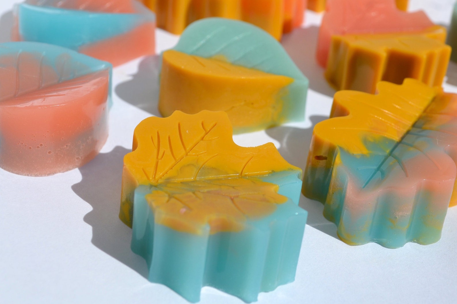 25 FALL PARTY FAVORS Leaf Shaped Soaps Thanksgiving Gifts for - Etsy