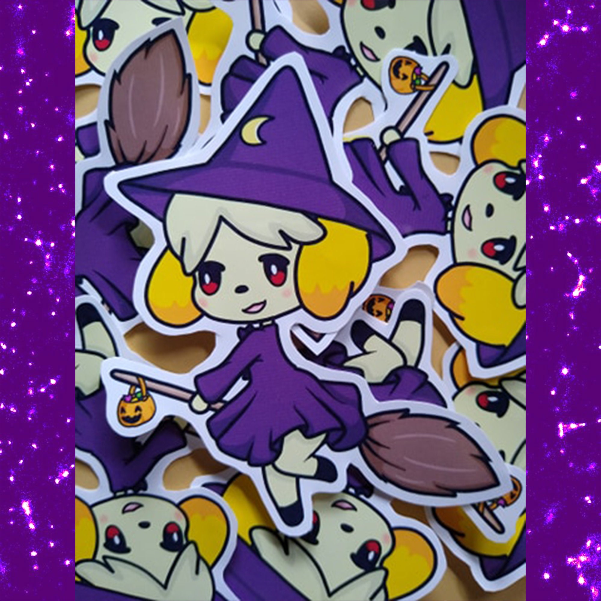 Isabelle Witch Sticker - Etsy UK