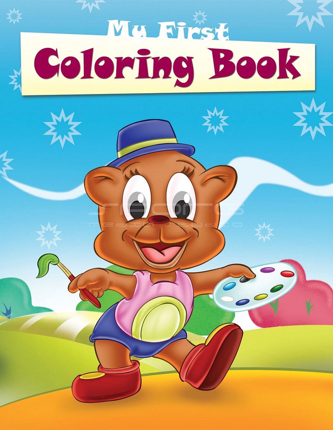 Children's Colouring Book - Etsy