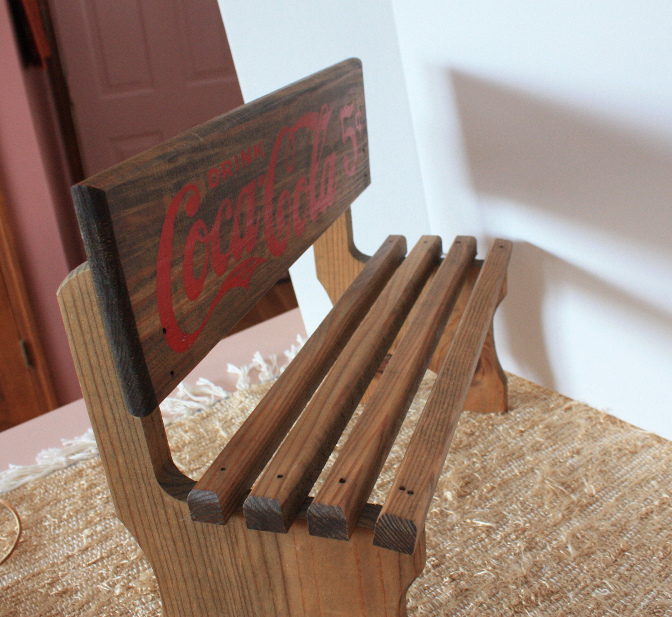 Vintage Coca Cola Bench Wooden 15.5 Inches Wide 13.5 Inches | Etsy