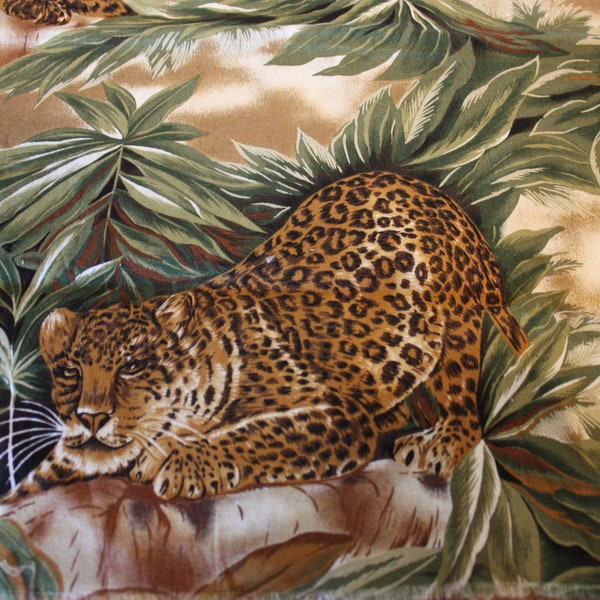 Vintage Jungle Fabric - Etsy