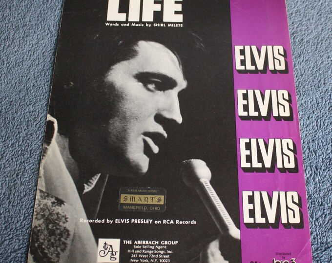 LIFE Piano Sheet Music Words and Music by Shirl Milete Recorded by ...
