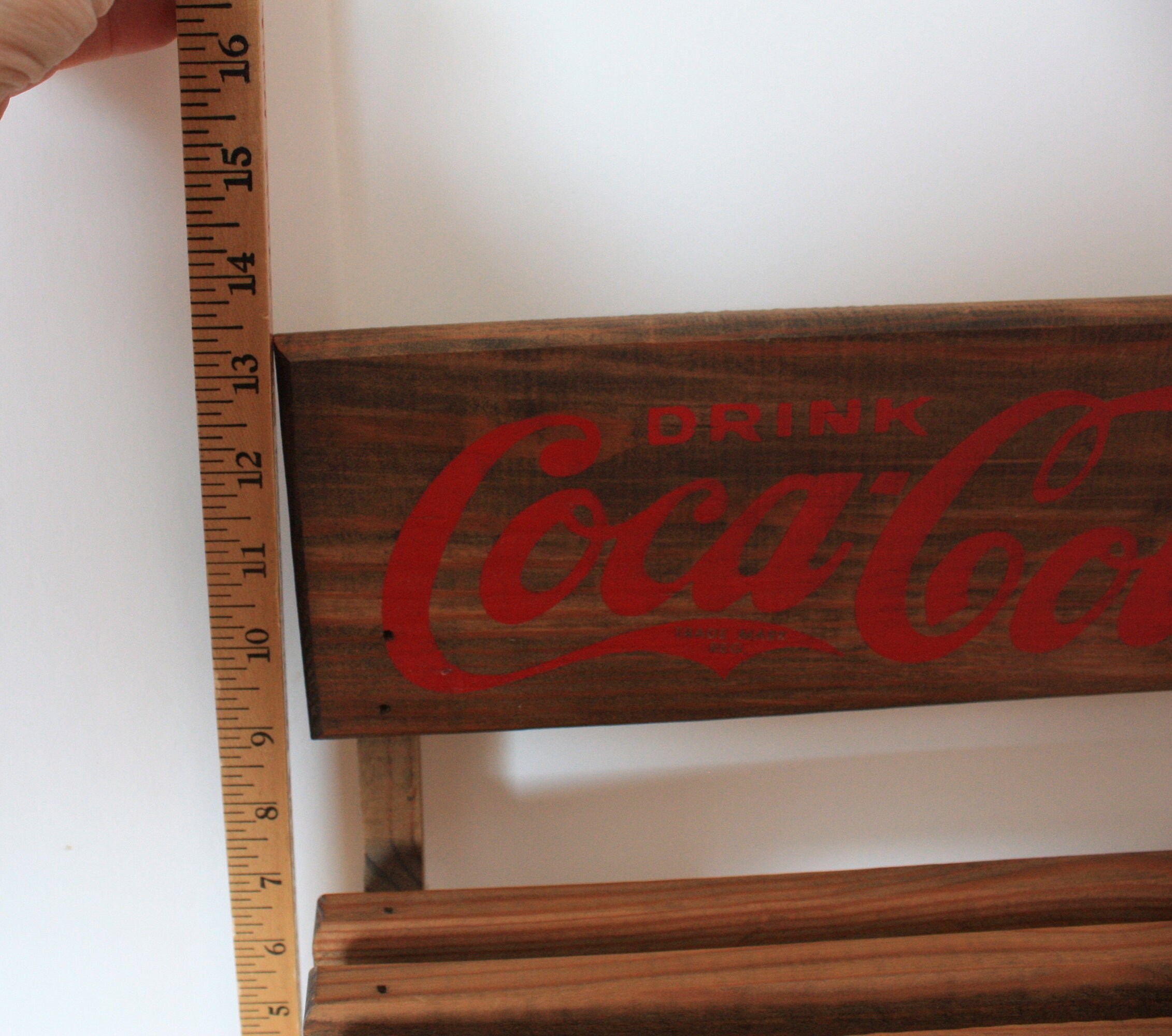 Vintage Coca Cola Bench Wooden 15.5 Inches Wide 13.5 Inches | Etsy