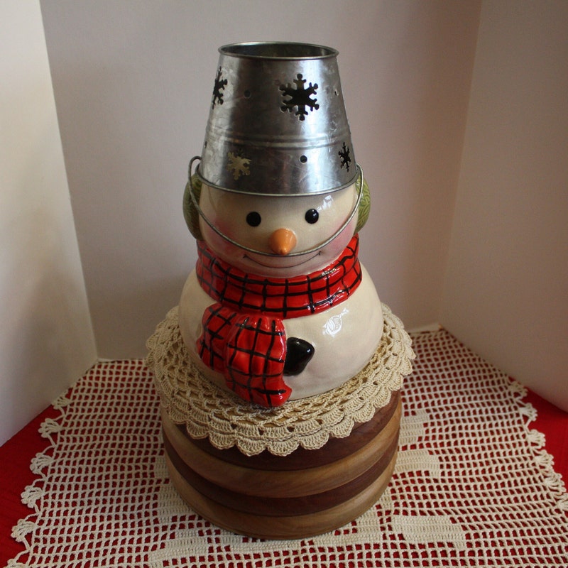 Snowman Tea Light - Etsy