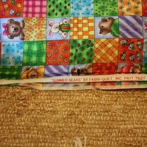 1 Yard of Cotton Fabric Summer Bears by Fabri-quilt Inc Patt 7527 Bears ...