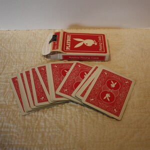 Vintage Deck of Playboy Playing Cards Red Box AK 7206 Seal Broken Never ...