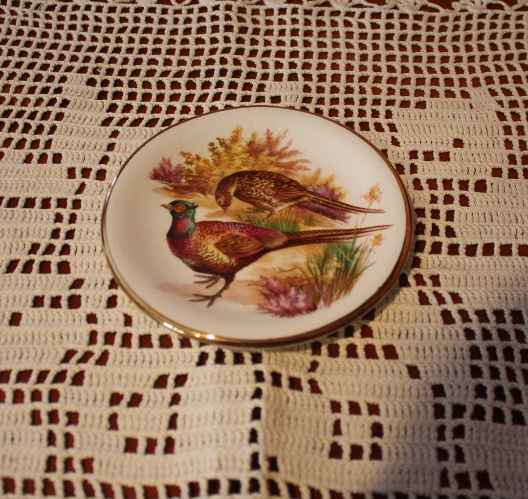 One Pall Mall Ware FWR England Coaster With Game Birds 4.5 Inches ...