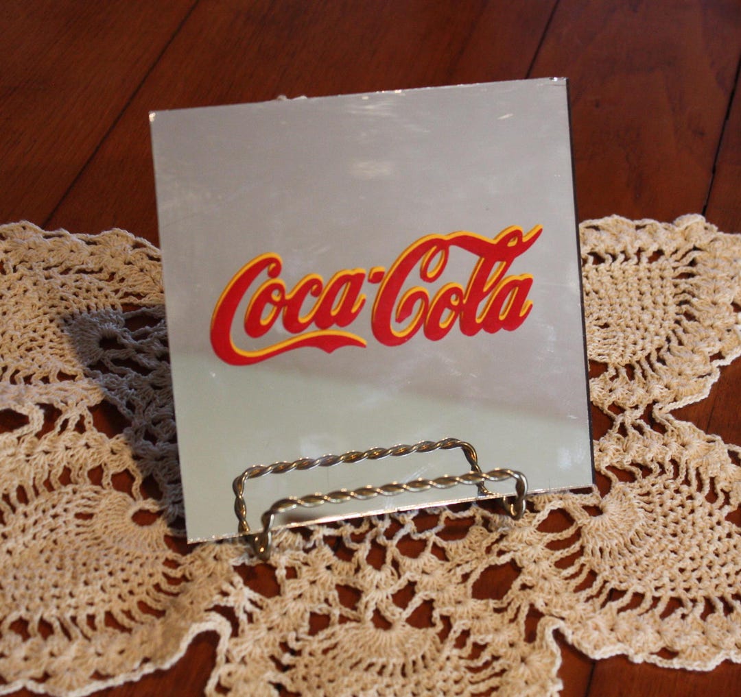 Vintage Coca Cola Mirror Unframed 6 Inches X 6 Inches - Etsy