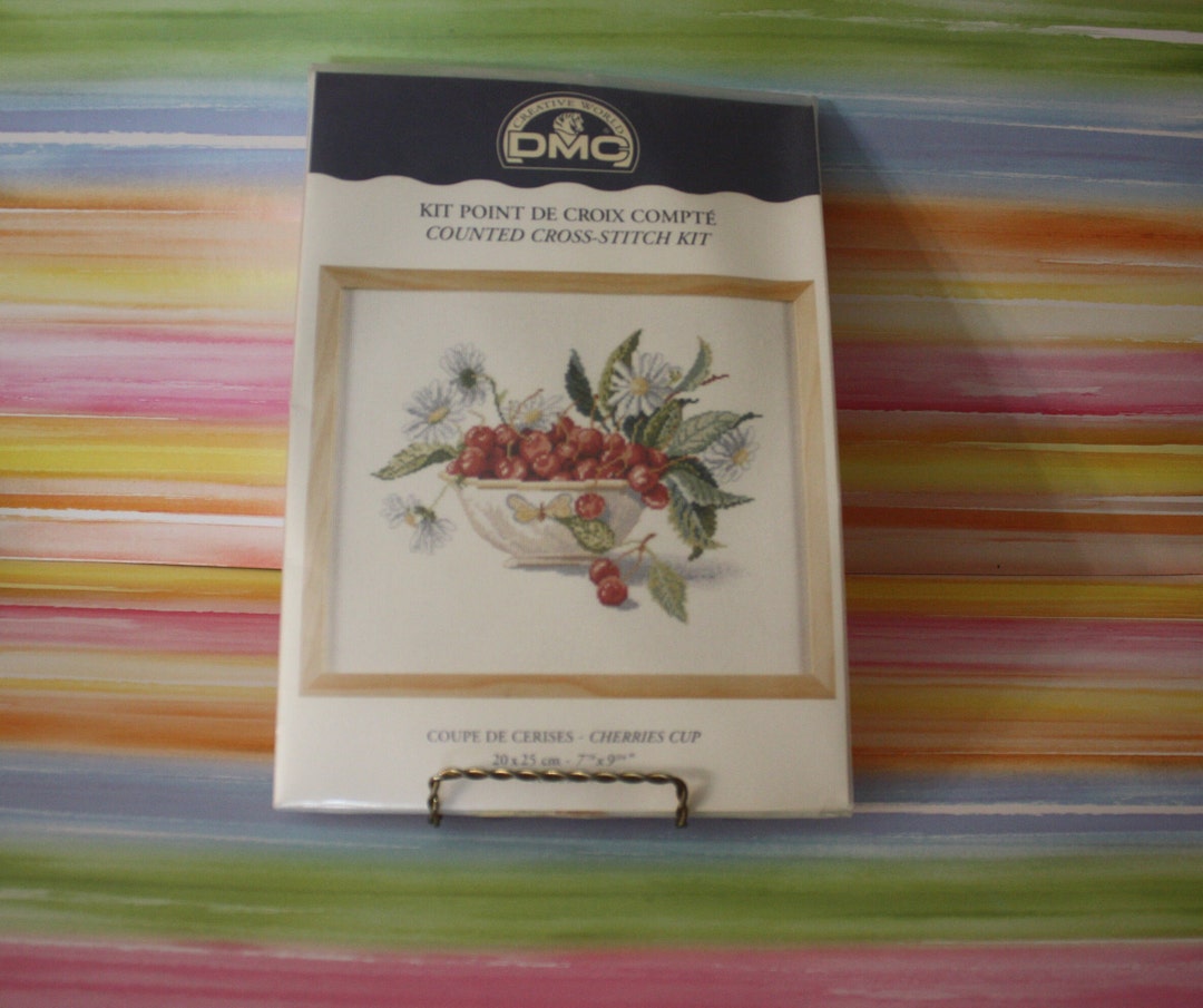 Creative World DMC Counted Cross Stitch Kit Cherries Cup Unused Unopened - Etsy