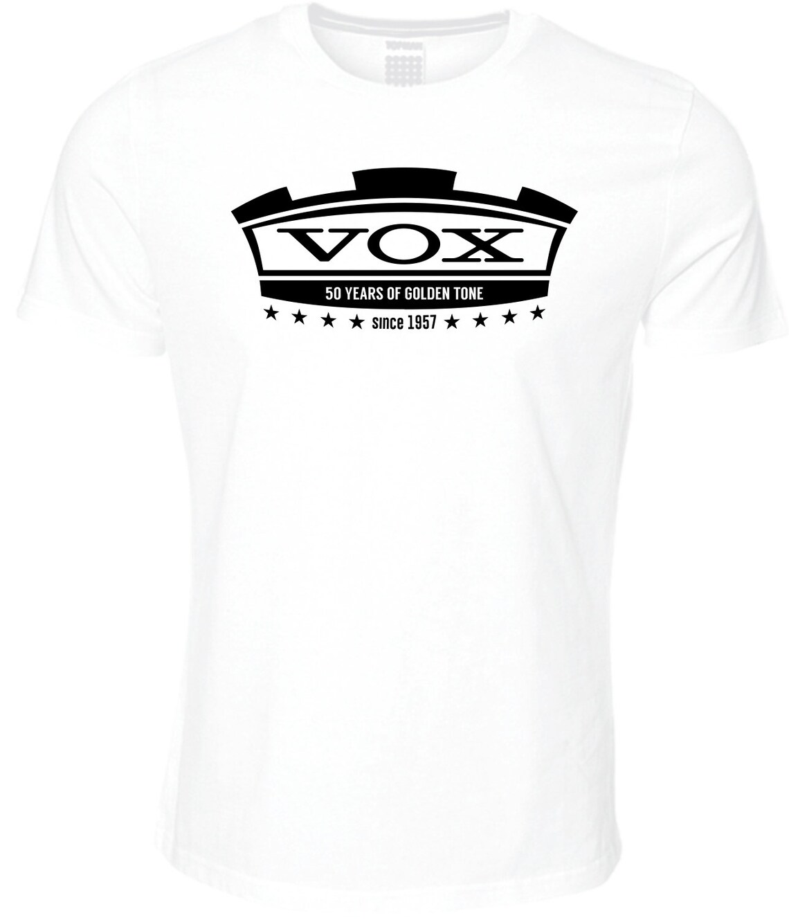 Vox Amplification T-shirt Guitar Gold Tone Tee Mens Cotton | Etsy