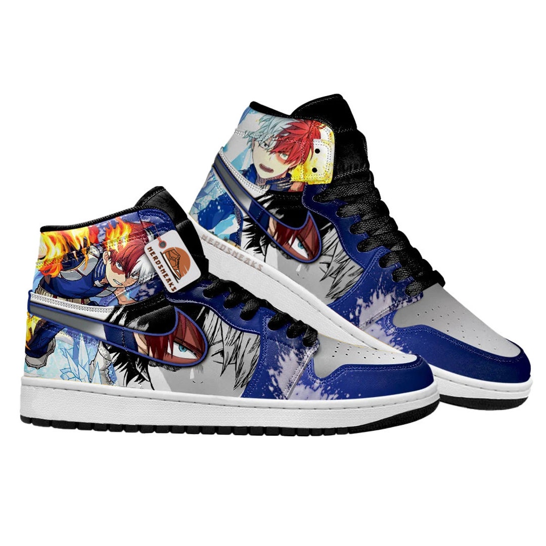 Shoto Todoroki Shoes MHA Anime Custom Sneakers - Etsy