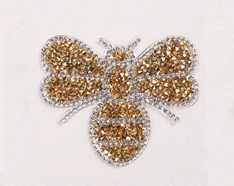Bee rhinestone | Etsy