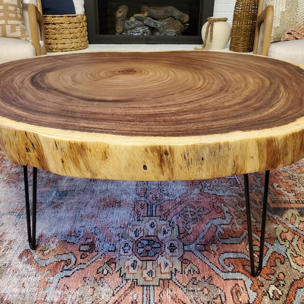 Wood Slab Table - Etsy