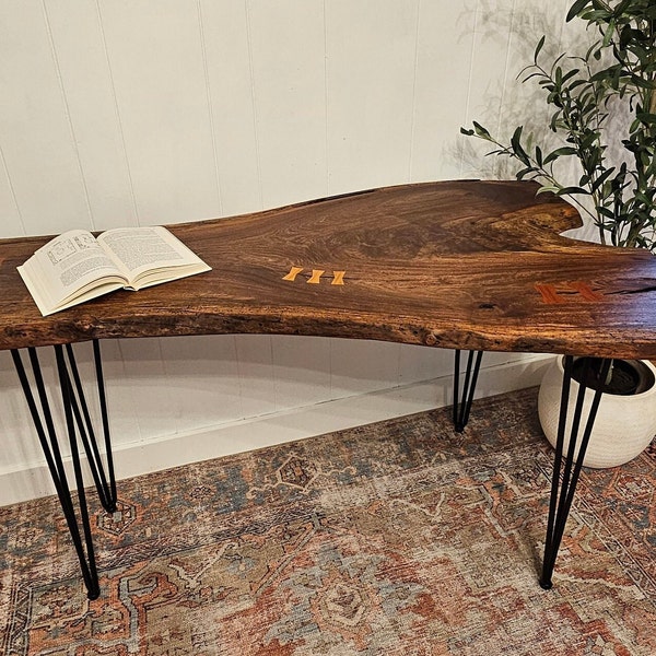 Live Edge Wood Desk - Etsy