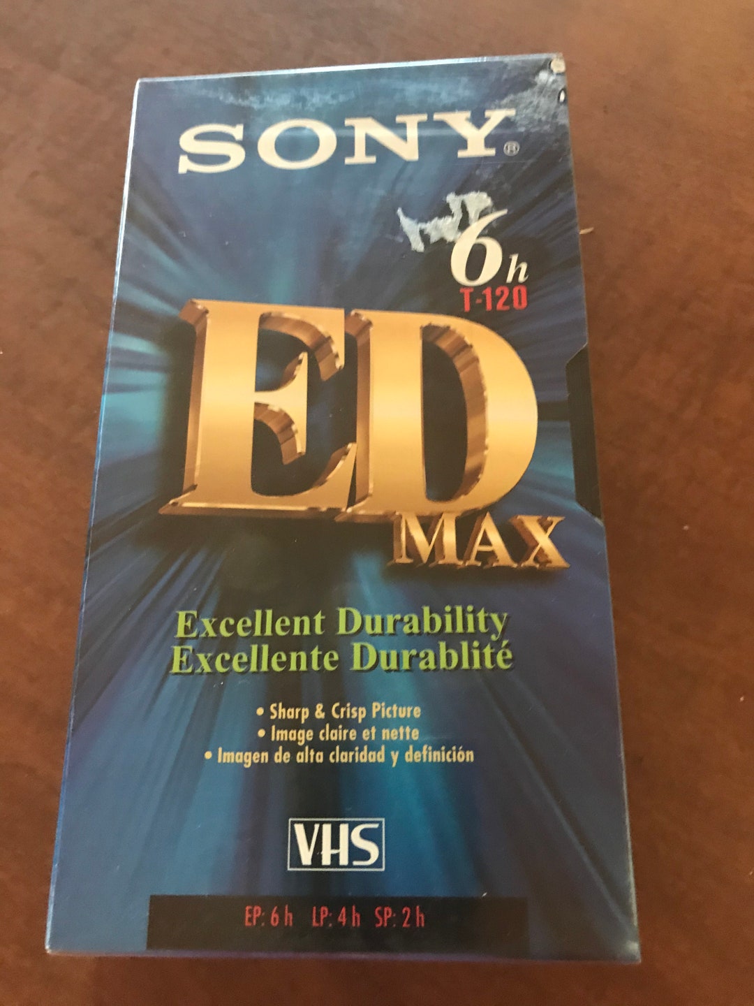 VHS Sony ED Max T120 Cassette - Etsy