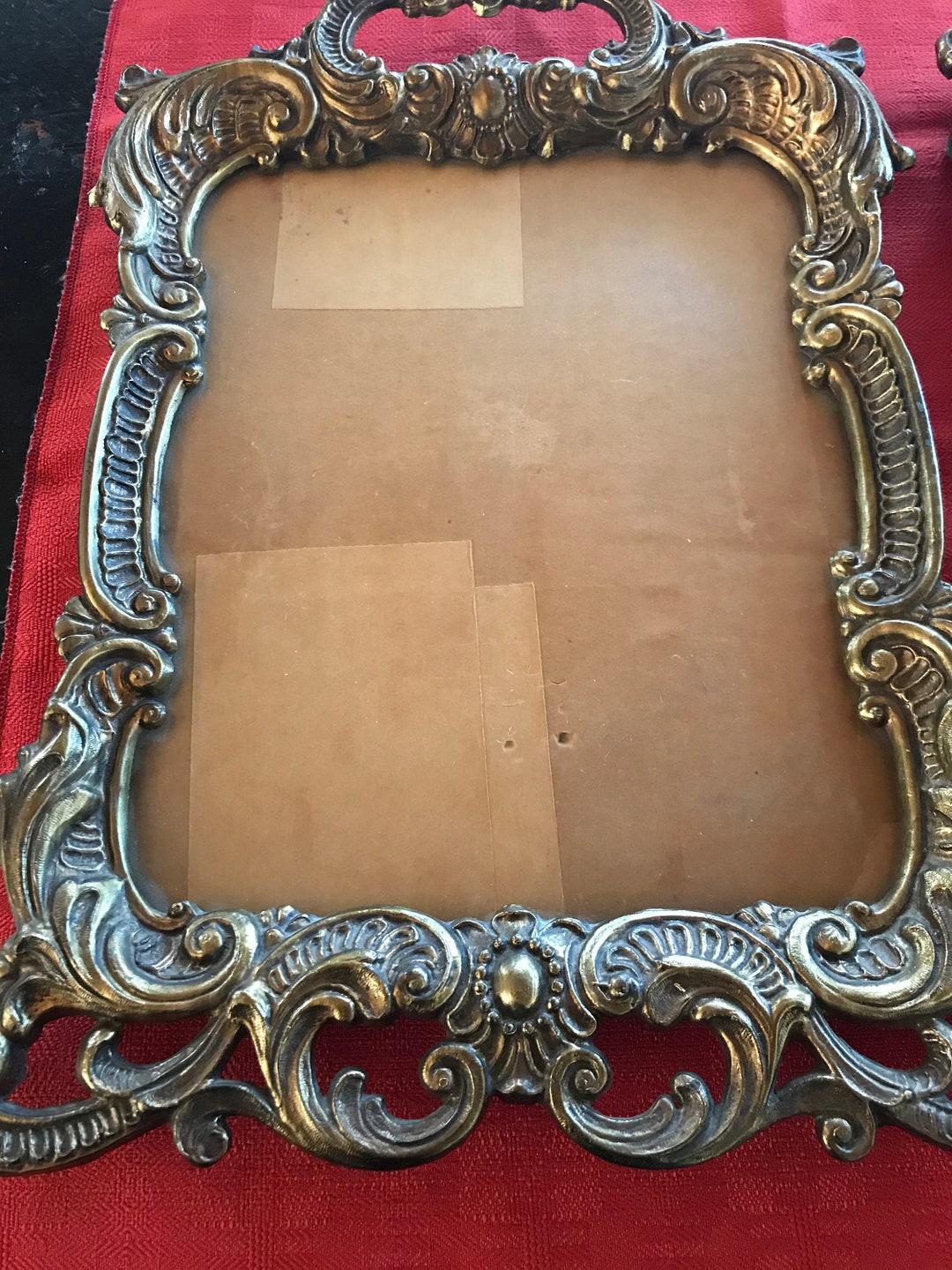 Vintage Solid Brass Wall Frame - Etsy