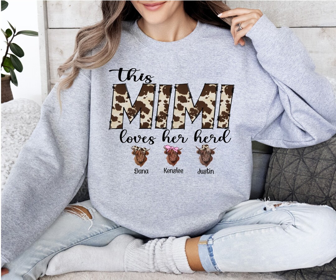 This Mimi Loves Her Herd, Cow, Heifer, Mom, Digital Download, PNG File ...