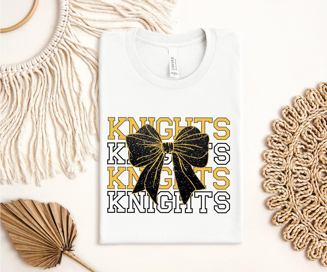 Knights Coquette Bow, Glitter, Knights, Mascot, Love, Basketball Mom ...