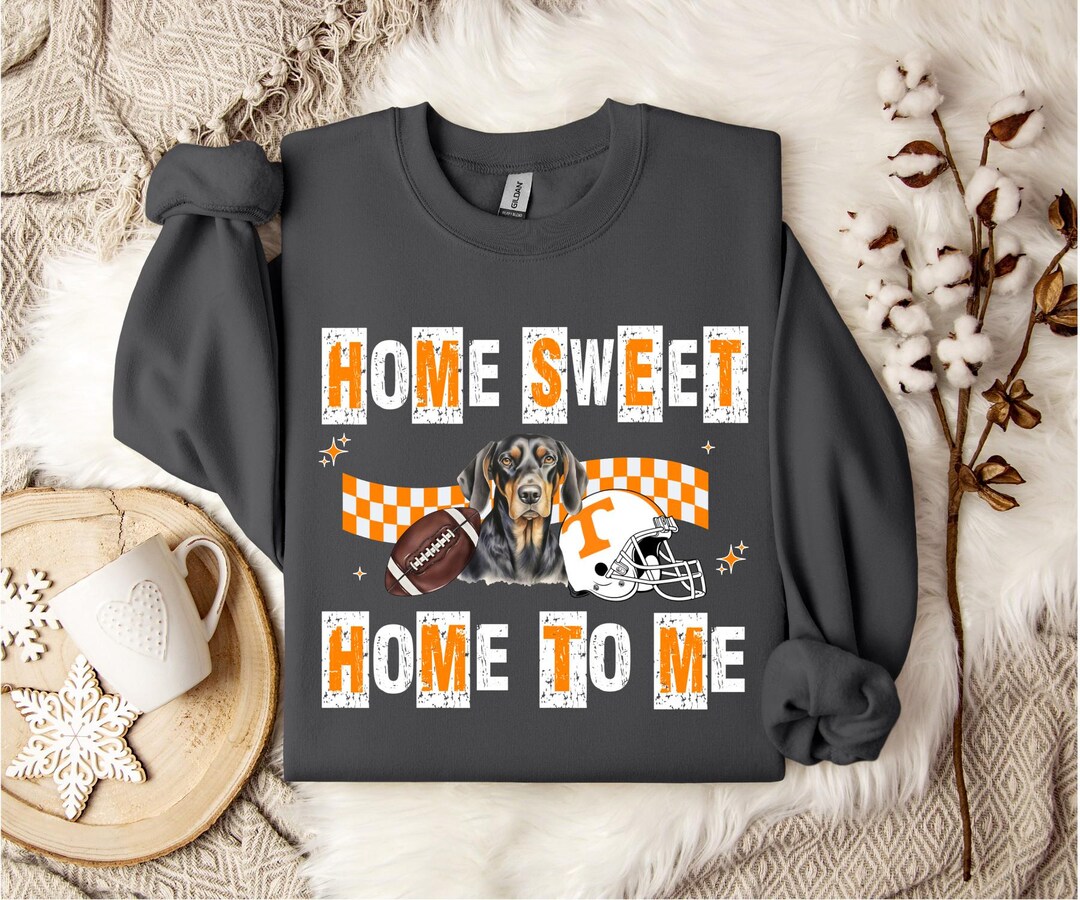 Tennessee, Retro, Smokey, Orange and White Checkerboard, Home Sweet ...