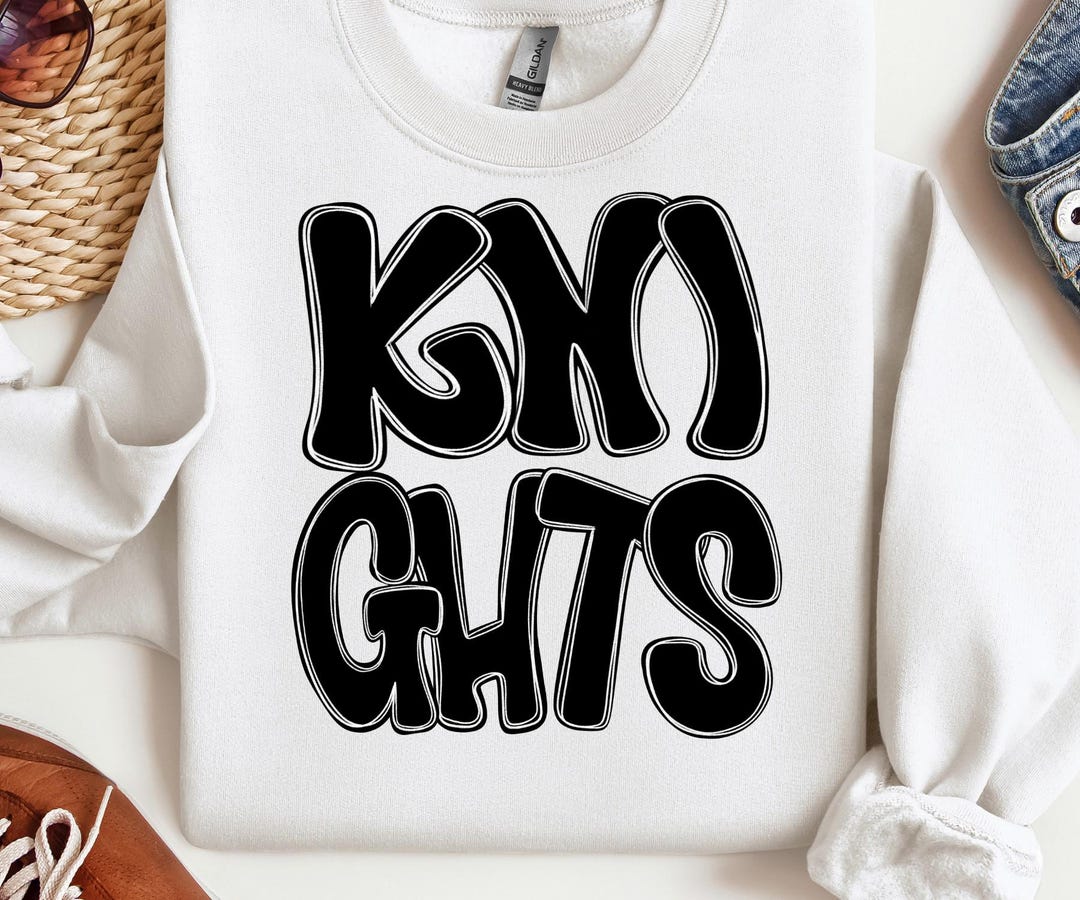 Knights Doodle, Knight Mascot, Knight Mom, Basketball Mom, Sublimation ...